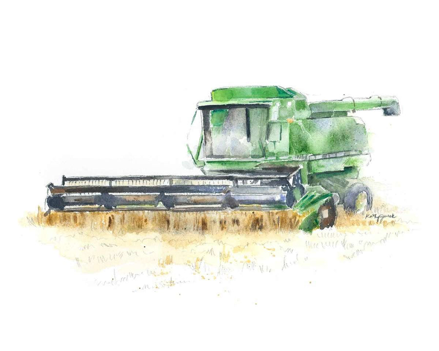 combine harvester printable
