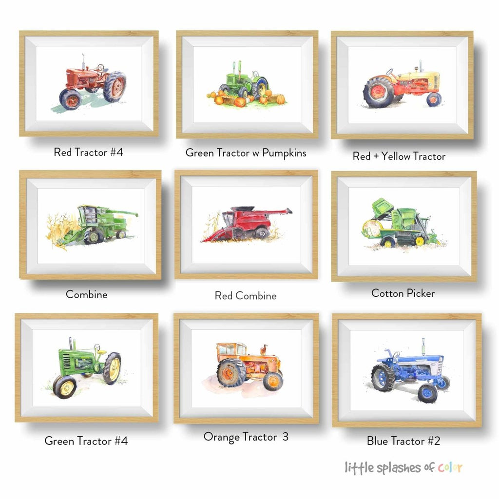 Transportation Wall Art Prints for Baby Nursery and Toddler Boys ...